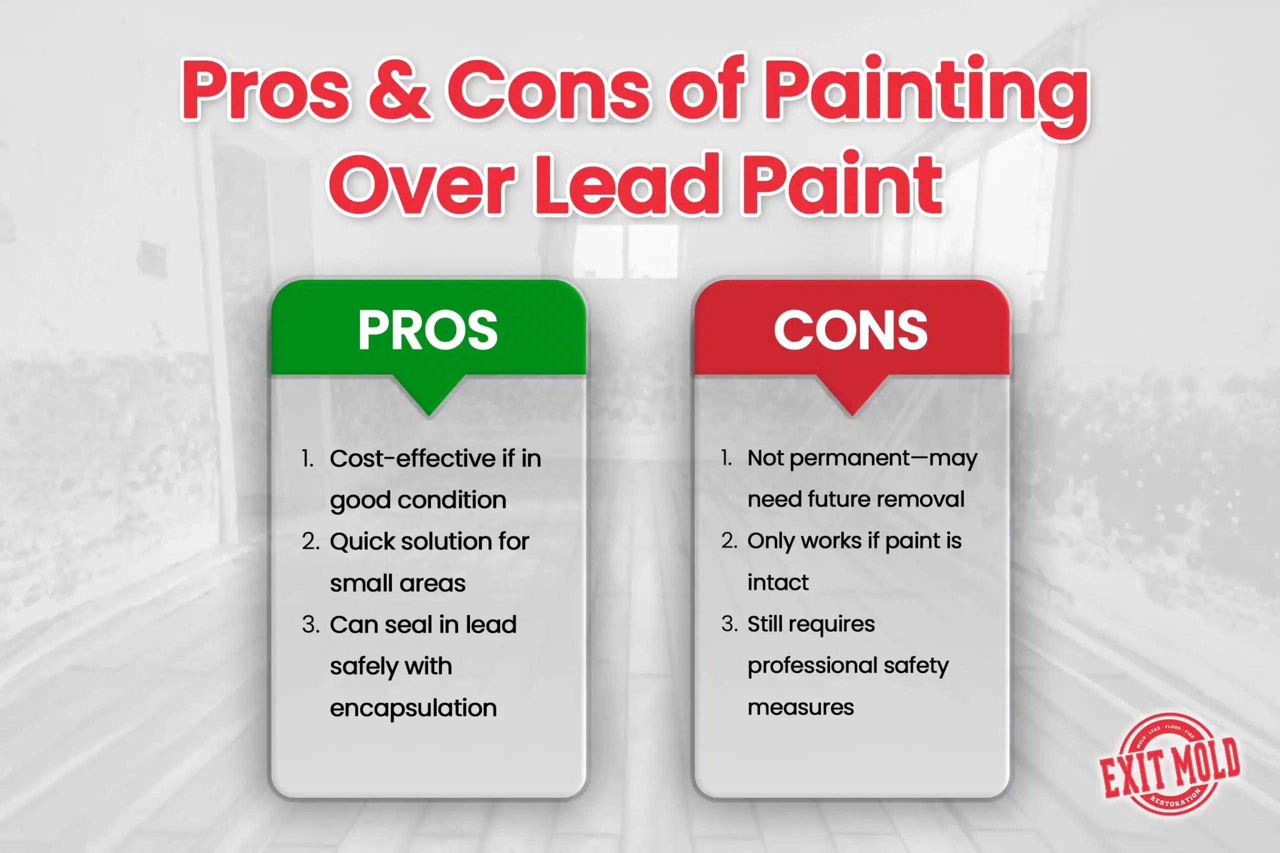 Can I Paint Over Lead Paint? - Exit Mold